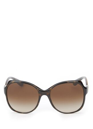 Dolce&Gabbana Kadın Kahverengi Tortoise Desenli Güneş Gözlüğü 57 EU