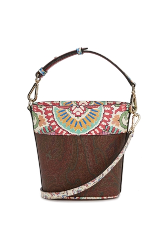 Etro Kadın Kırmızı Etnik Desenli Omuz Çantası EU Etro Kadın Kırmızı Etnik Desenli Omuz Çantası EU