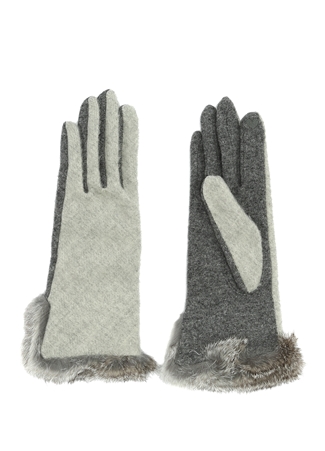 Beymen Collection Kadın Gri Doku Detaylı Yün Eldiven 7.5 Beymen Collection Kadın Gri Doku Detaylı Yün Eldiven 7.5