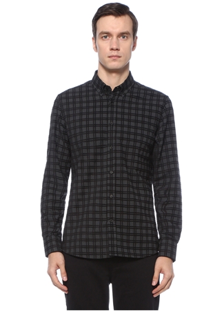 Beymen Club Erkek Slim Fit Antrasit Polo Yaka Ekoseli Flanel Gömlek Gri S Beymen Club Erkek Slim Fit Antrasit Polo Yaka Ekoseli Flanel Gömlek Gri S