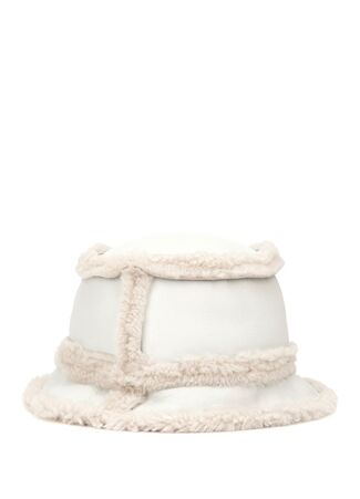 Academia Kadın Beyaz Deri Şapka EU