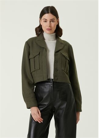 Anine Bing Kadın Haki Yün Ceket S EU