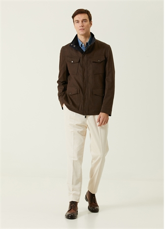 Brunello Cucinelli Erkek Beyaz Pili Detaylı Kadife Pantolon 46 IT Brunello Cucinelli Erkek Beyaz Pili Detaylı Kadife Pantolon 46 IT