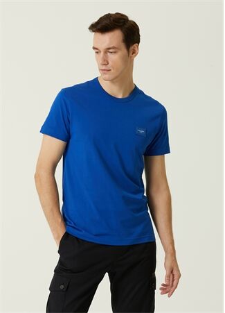 Dolce&Gabbana Erkek Mavi Logo Patchli T-shirt 46 IT