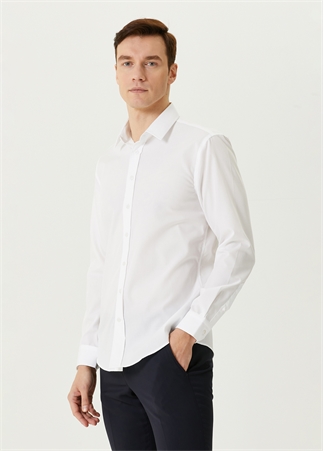 Network Erkek Slim Fit Beyaz Non-İron Gömlek 38 EU Network Erkek Slim Fit Beyaz Non-İron Gömlek 38 EU
