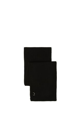 Academia Erkek Siyah Yün Atkı EU IT