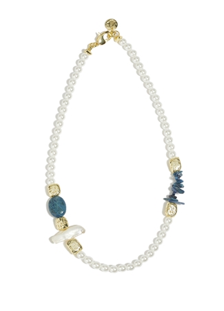 Beymen Club Kadın Doğal Taş Detaylı İncili Kolye EU