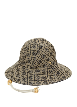Tory Burch Kadın Lacivert Logo Desenli Şapka XS/S EU Tory Burch Kadın Lacivert Logo Desenli Şapka XS/S EU