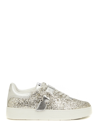 Jimmy Choo Kadın Osaka Silver İşlemeli Sneaker Gri 37 EU