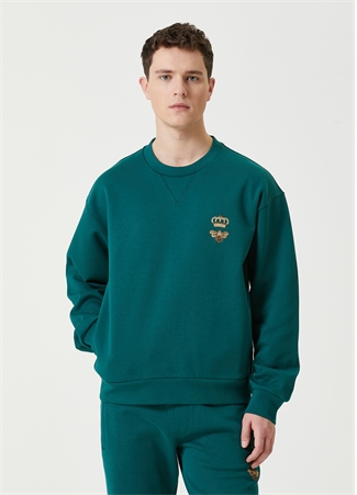 Dolce&Gabbana Erkek Yeşil Patch Detaylı Sweatshirt 44 IT Dolce&Gabbana Erkek Yeşil Patch Detaylı Sweatshirt 44 IT
