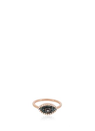 Bee Goddess Kadın Eye Light Pırlantalı Altın Rengi Yüzük Eu Bee Goddess Kadın Eye Light Pırlantalı Altın Rengi Yüzük Eu