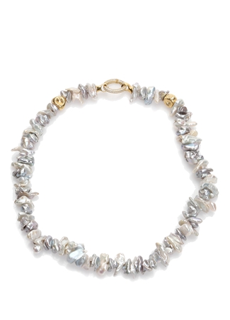 Linya Jewellery Kadın Silver Gold İnci Kolye Altın Rengi EU Linya Jewellery Kadın Silver Gold İnci Kolye Altın Rengi EU