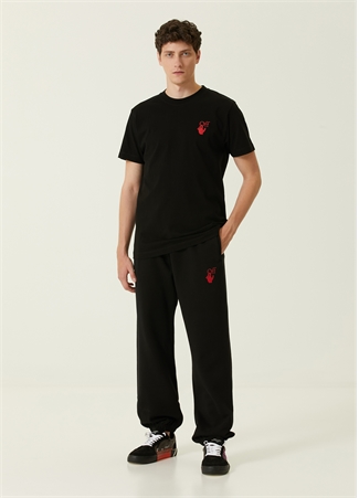 Off-White Erkek Siyah Logolu Eşofman Altı Kırmızı S EU Off-White Erkek Siyah Logolu Eşofman Altı Kırmızı S EU