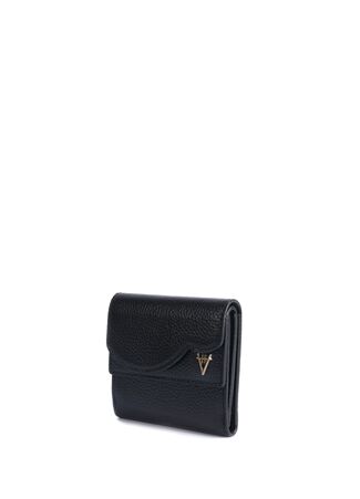 Hiva Atelier Kadın Larus Siyah Logolu Deri Cüzdan EU Hiva Atelier Kadın Larus Siyah Logolu Deri Cüzdan EU