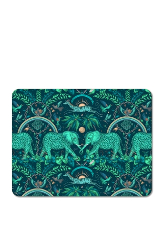 Jamida Zambezi Yeşil Desenli Ahşap Amerikan Servis Jamida Zambezi Yeşil Desenli Ahşap Amerikan Servis