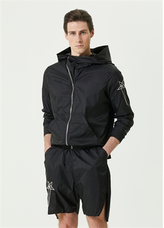 Rick Owens X Champion Erkek Yağmurluk Siyah S Eu Rick Owens X Champion Erkek Yağmurluk Siyah S Eu