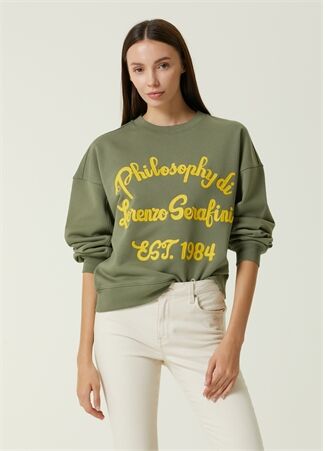 Philosophy di Lorenzo Serafini Kadın SWEATSHIRT Yeşil S EU