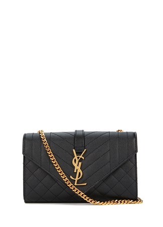 Kadın Small Envelope Siyah Deri Çanta EU Kadın Small Envelope Siyah Deri Çanta EU