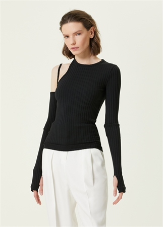 Helmut Lang Kadın Siyah Asimetrik Kesim Detaylı Bluz Xs Eu Helmut Lang Kadın Siyah Asimetrik Kesim Detaylı Bluz Xs Eu