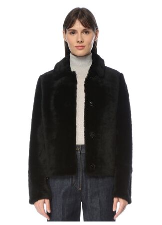 Yves Salomon Kadın Siyah Çift Taraflı Deri Ceket 42 FR