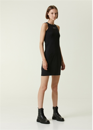 CK Jeans Kadın Siyah Logo Detaylı Mini Elbise S EU CK Jeans Kadın Siyah Logo Detaylı Mini Elbise S EU