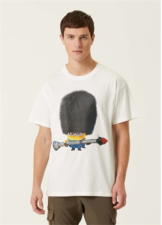 8-Bit by Mhrs Erkek Beyaz Figür Baskılı T-shirt S EU 8-Bit by Mhrs Erkek Beyaz Figür Baskılı T-shirt S EU