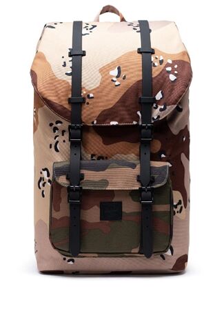 Herschel Erkek Little America Karışık Desenli Sırt Çantası Siyah EU