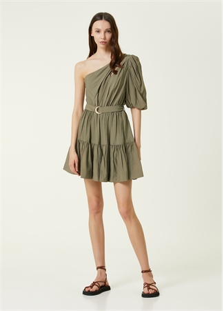 Jonathan Simkhai Kadın Yeşil Tek Omuzlu Mini Kaftan Xs Eu Jonathan Simkhai Kadın Yeşil Tek Omuzlu Mini Kaftan Xs Eu