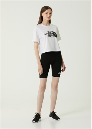 The North Face Kadın Beyaz Logolu Crop T-shirt Siyah S EU The North Face Kadın Beyaz Logolu Crop T-shirt Siyah S EU