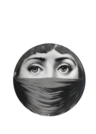 Fornasetti Tema e Variazioni No 91 Porselen Dekoratif Tabak Siyah Fornasetti Tema e Variazioni No 91 Porselen Dekoratif Tabak Siyah