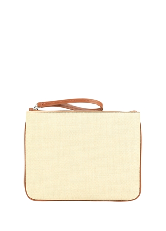 Beymen Club Kadın Krem Mini Logolu El Portföyü Bej EU