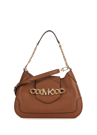 Michael Kors Kadın Taba Logolu Deri Omuz Çantası Turuncu EU Michael Kors Kadın Taba Logolu Deri Omuz Çantası Turuncu EU