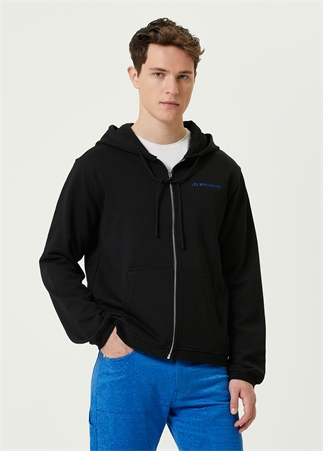 Les Benjamins Erkek Siyah Kapüşonlu Baskılı Fermuarlı Sweatshirt L Eu Les Benjamins Erkek Siyah Kapüşonlu Baskılı Fermuarlı Sweatshirt L Eu