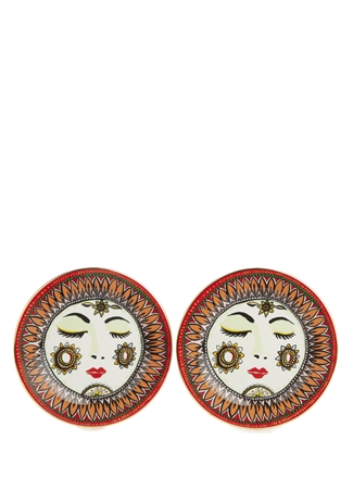 La DoubleJ x Ladurée Kırmızı Yüz Desenli 2li Porselen Tabak Seti Çok Renkli La DoubleJ x Ladurée Kırmızı Yüz Desenli 2li Porselen Tabak Seti Çok Renkli