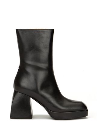 Nodaleto Kadın Siyah Deri Bot 36 EU