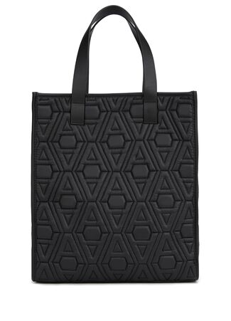 Academia Kadın Siyah Kapitoneli Alışveriş Çantası EU