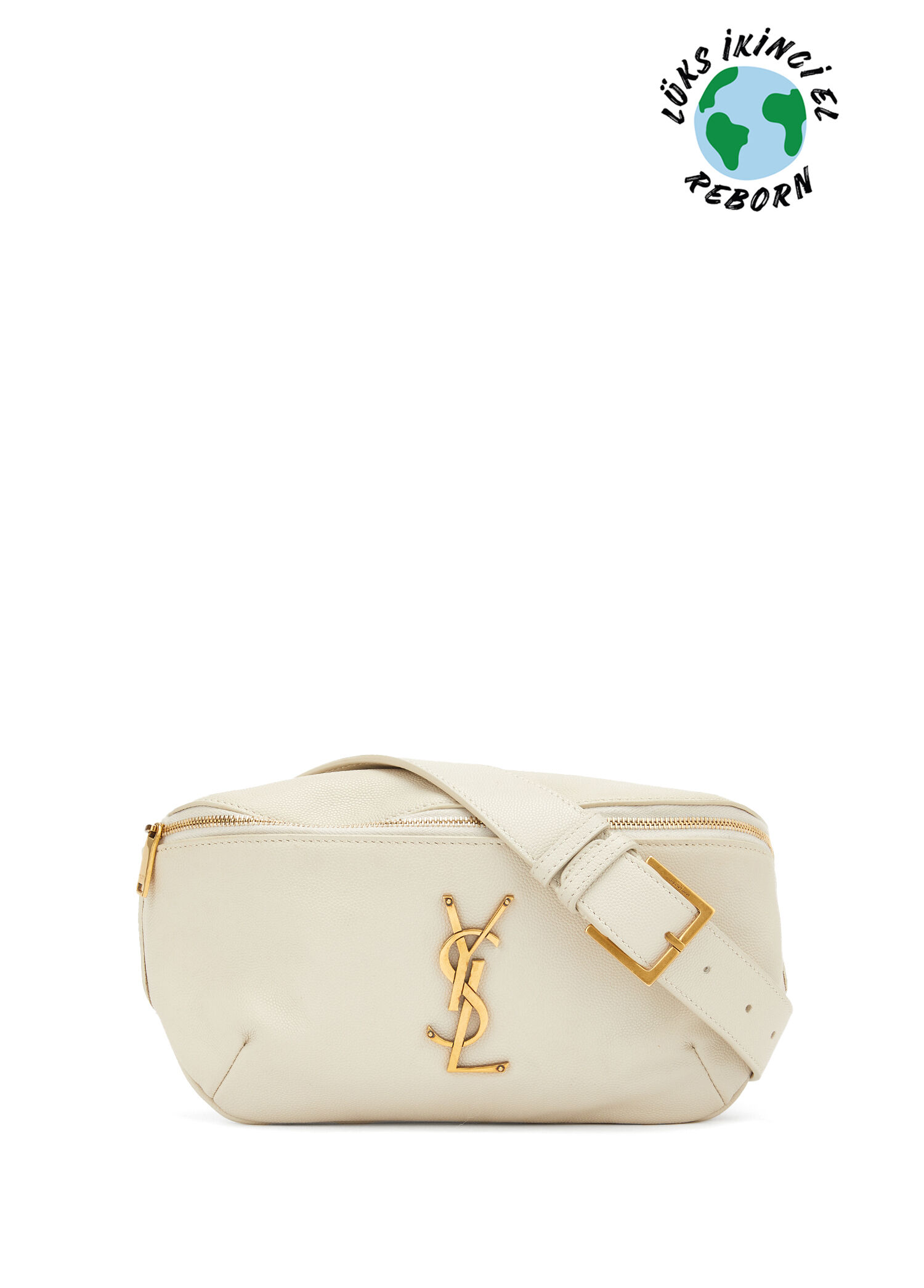 Beymen Reborn - Saint Laurent Monogram Bel Çantası - Krem