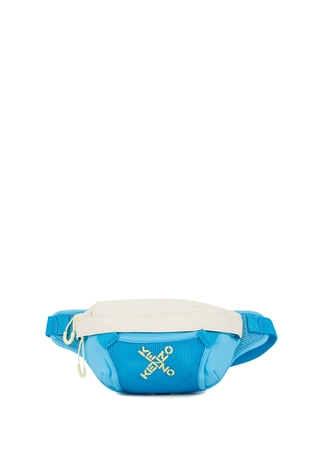 Kenzo Kadın Mavi Beyaz Logolu Bel Çantası EU Kenzo Kadın Mavi Beyaz Logolu Bel Çantası EU