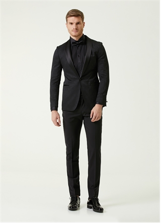 Network Erkek Drop 6 Slim Fit Siyah Jakarlı Smokin 46-6N EU Network Erkek Drop 6 Slim Fit Siyah Jakarlı Smokin 46-6N EU