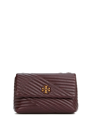 Tory Burch Kadın Small Kira Bordo Deri Omuz Çantası EU