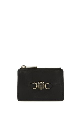 Tommy Hilfiger Kadın Siyah Logolu Kartlık EU