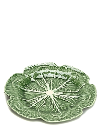 Bordallo Pinheiro Cabbage Yeşil Yaprak Formlu Seramik Supla Bordallo Pinheiro Cabbage Yeşil Yaprak Formlu Seramik Supla