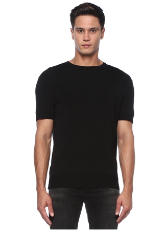 Neil Barrett Erkek Siyah Kısa Kollu Triko XL EU