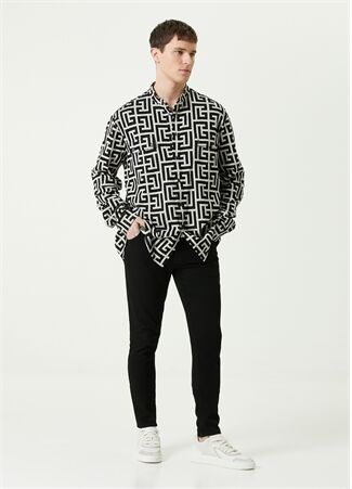 Balmain Erkek Slim Fit Siyah Jean Pantolon 32 US