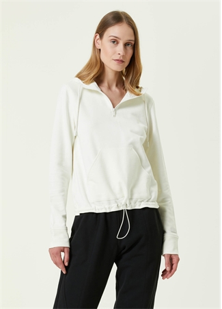 Saude Kadın Santorini Beyaz Kapüşonlu Fermuarlı Sweatshirt XS EU Saude Kadın Santorini Beyaz Kapüşonlu Fermuarlı Sweatshirt XS EU
