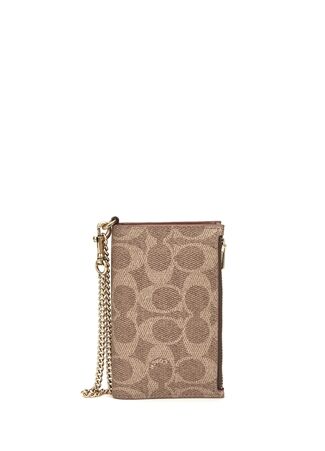 Coach Kadın Taba Logolu Kartvizitlik Turuncu EU