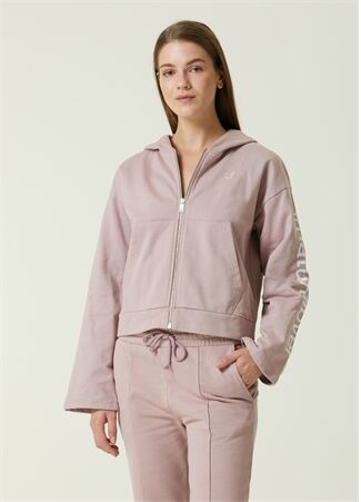 Beymen Club Kadın Pembe Kapüşonlu Slogan Detaylı Sweatshirt S