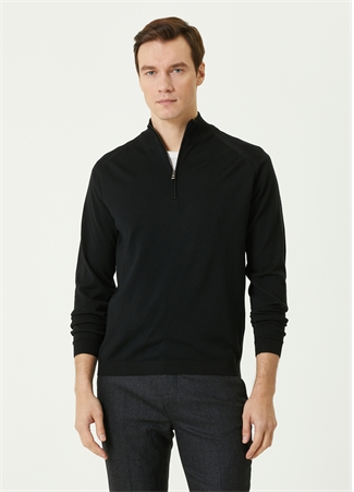 Hemington Erkek Wesley Siyah Yakası Fermuarlı Yün Triko S EU Hemington Erkek Wesley Siyah Yakası Fermuarlı Yün Triko S EU