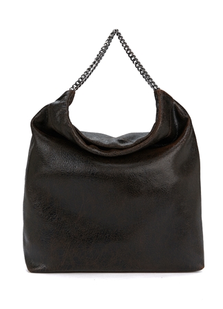 Academia Kadın Kahverengi Deri Omuz Çantası EU