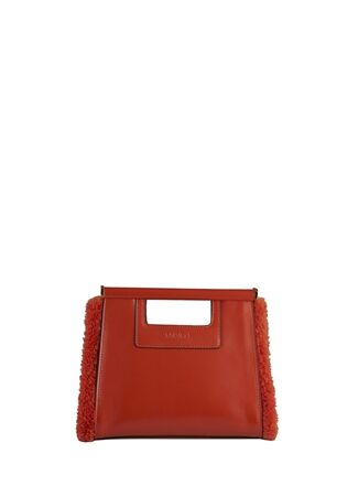 Maven Kadın Maya Mini Turuncu Deri Omuz Çantası EU Maven Kadın Maya Mini Turuncu Deri Omuz Çantası EU